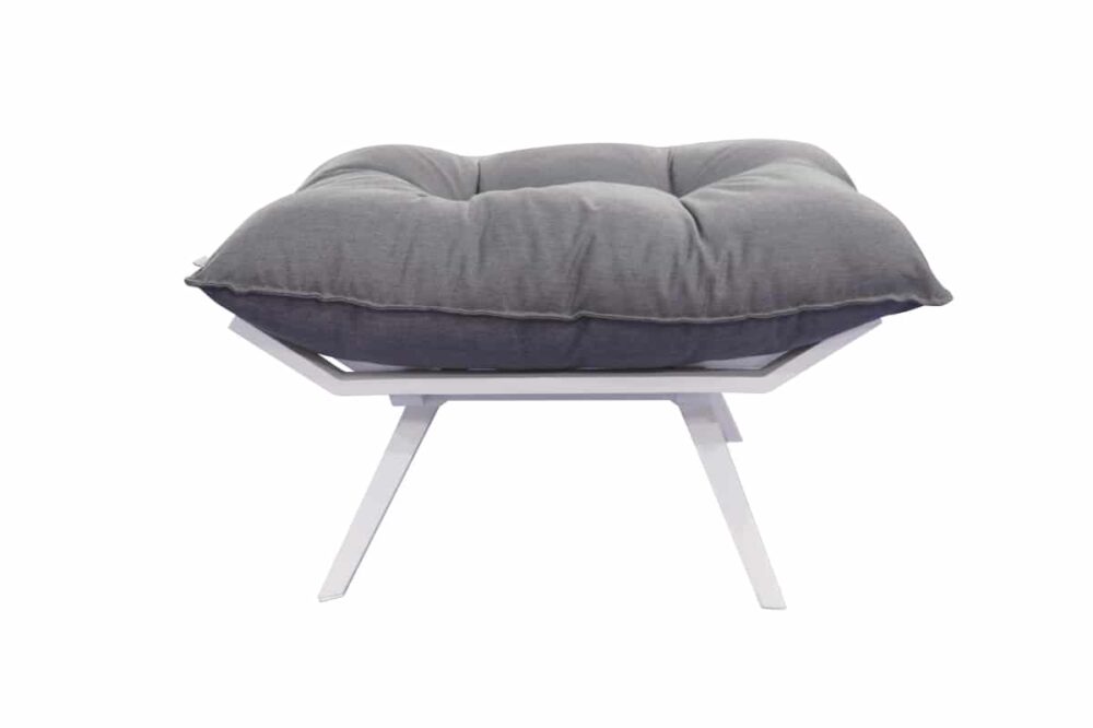 Fishbone Chair and Stool White/Charcoal - Modern Style