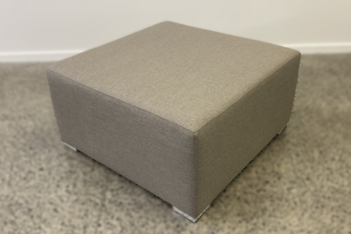 Footstool Beige Square 80x80 - Modern Style