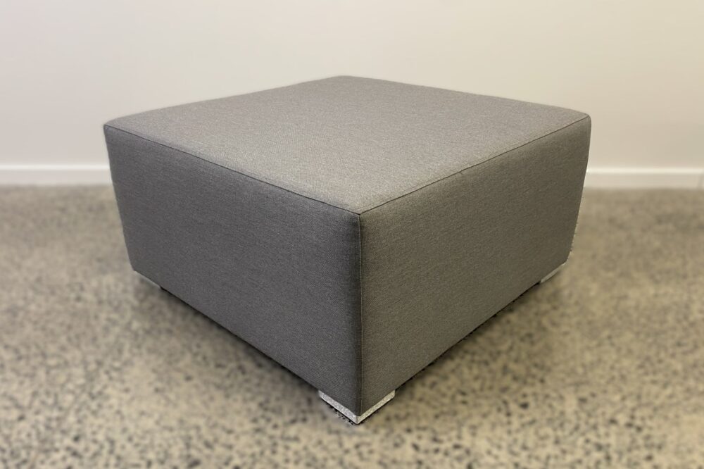 Footstool Charcoal Square 80x80 - Modern Style