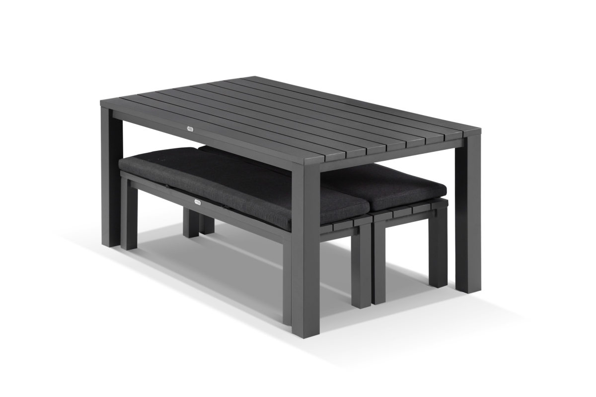 Cove Table & 2 Bench Seats With Cushions | Modern Style