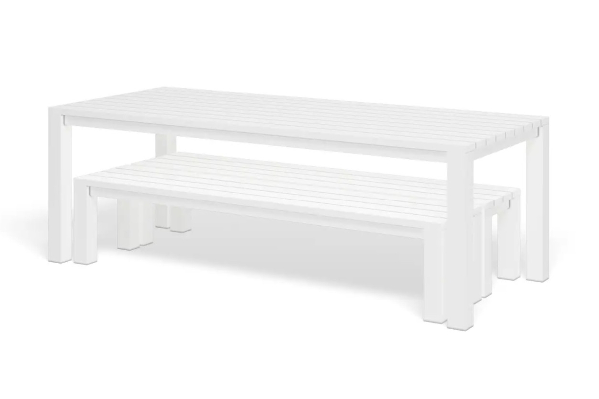 Cove Outdoor Table & Bench Seats | Dining Set NZ | Modern Style