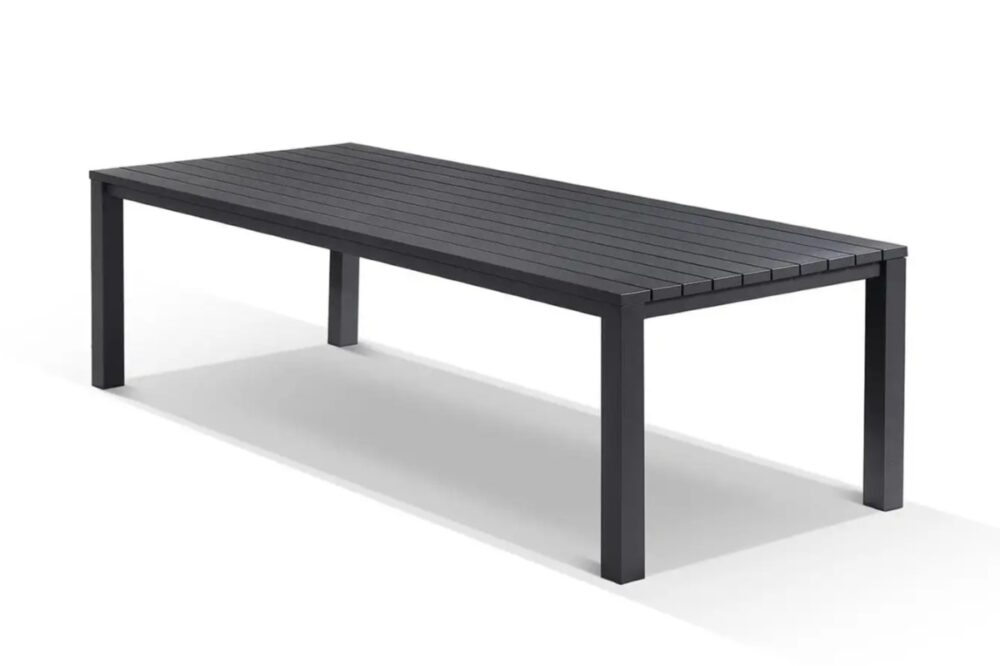 Cove Outdoor Dining Table 280cm - Charcoal - Modern Style