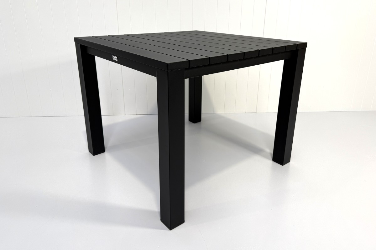 Cove Square Outdoor Table | Black Aluminium | Modern Style