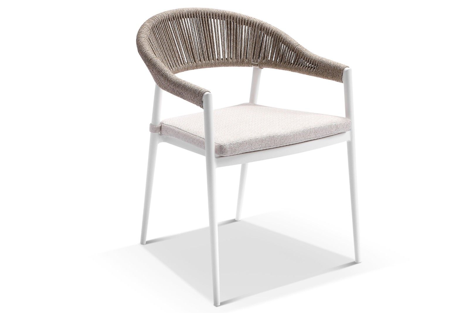Cove Biscuit Rope Outdoor Dining Chair | Modern Style