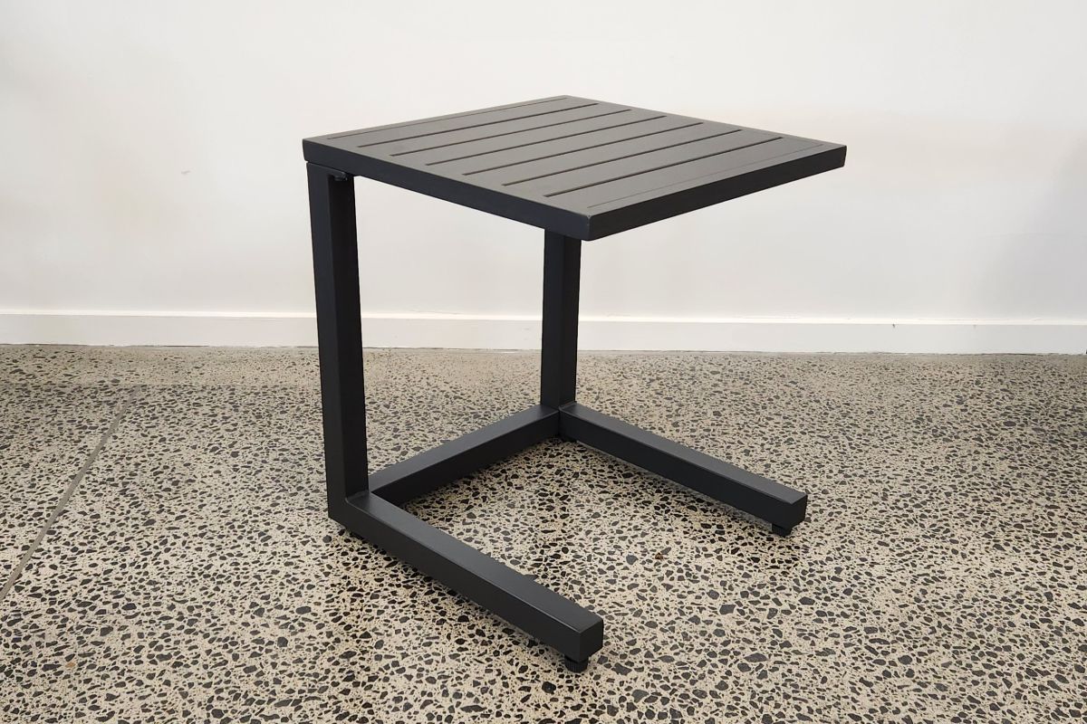 Eve Aluminium Outdoor Side Table | Gunmetal | Modern Style