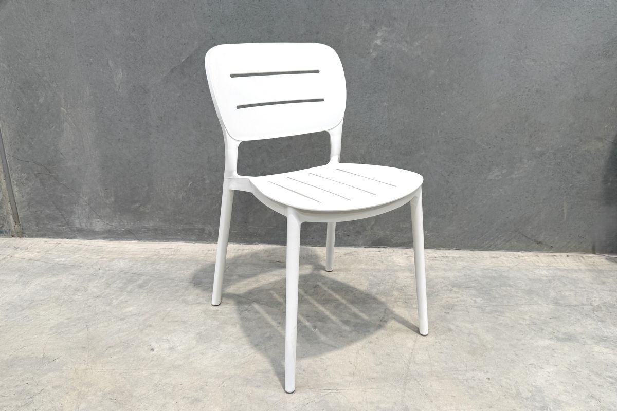 Grace Resin Dining Chair | White | Modern Style