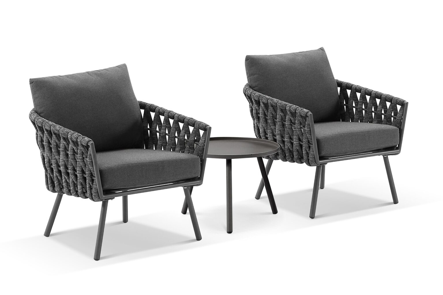 Malmo Outdoor Chair Set | Sunbrella | Rope | Modern Style