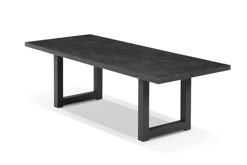 Modena U-Leg Charcoal Dining Table | Ceramic | Modern Style